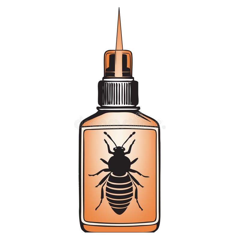 Insect Repellent in Plastic Bottle Stock Vector - Illustration of ...