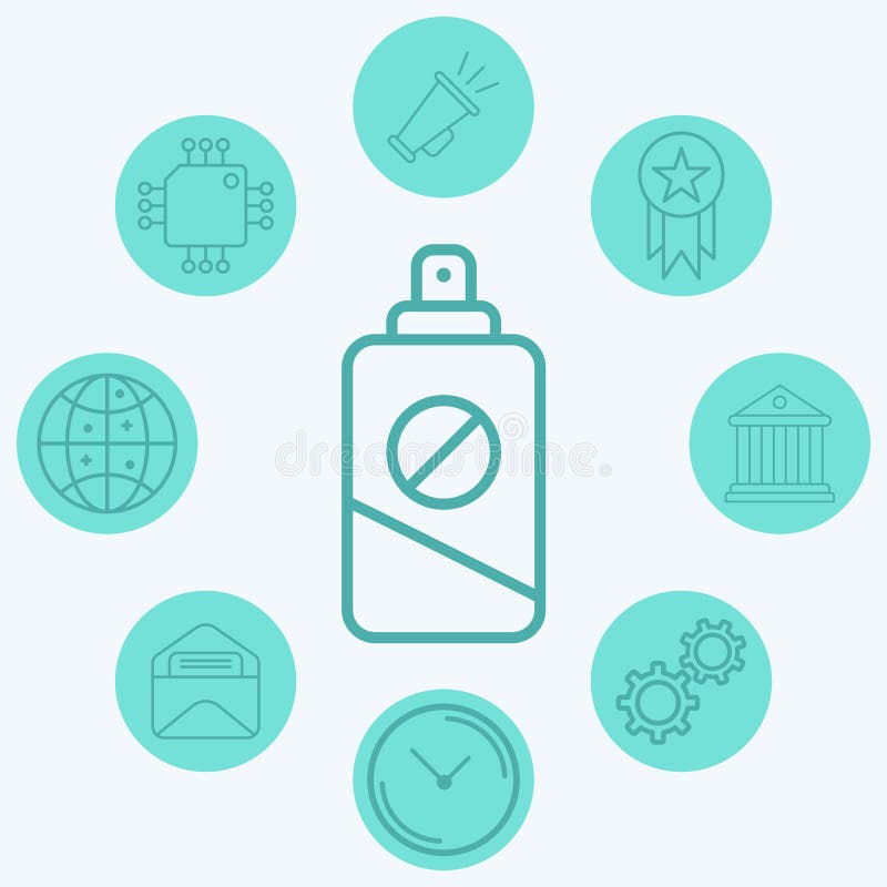 Insect Repellent Vector Icon Sign Symbol Stock Illustration ...