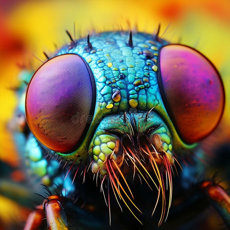 Insect S Eye through a Microscope: Captivating Patterns and Vibrant ...