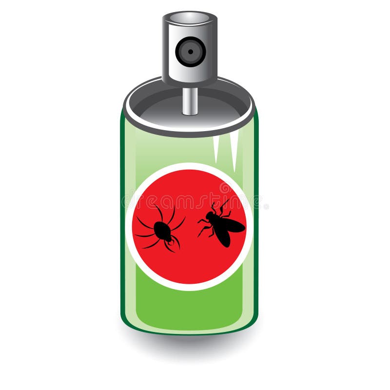 Insect spray stock vector. Illustration of aerosol, equipment - 20019251