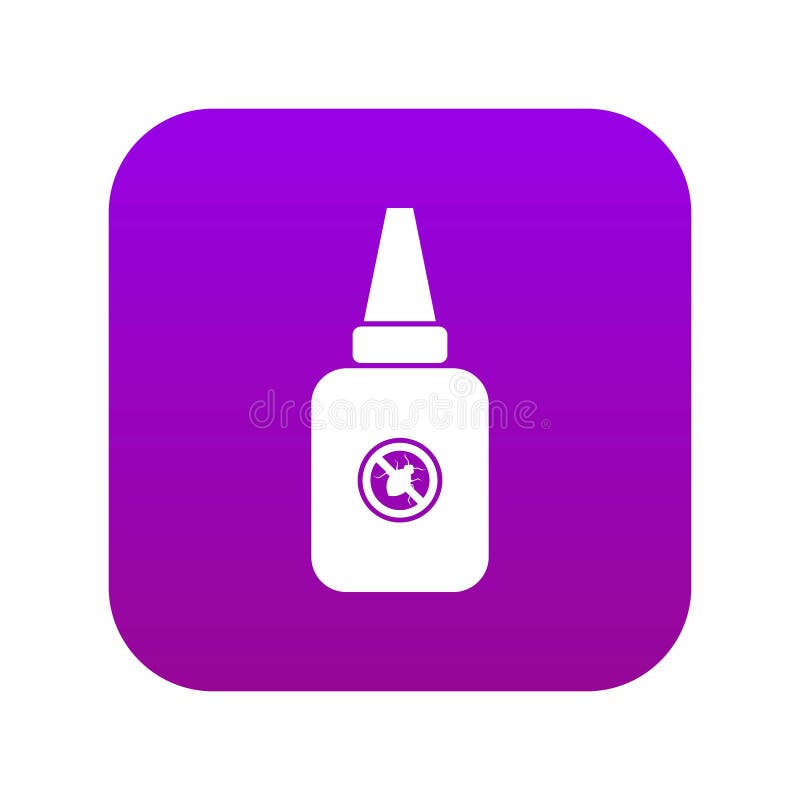 Insect Spray Icon Digital Purple Stock Vector - Illustration of control ...