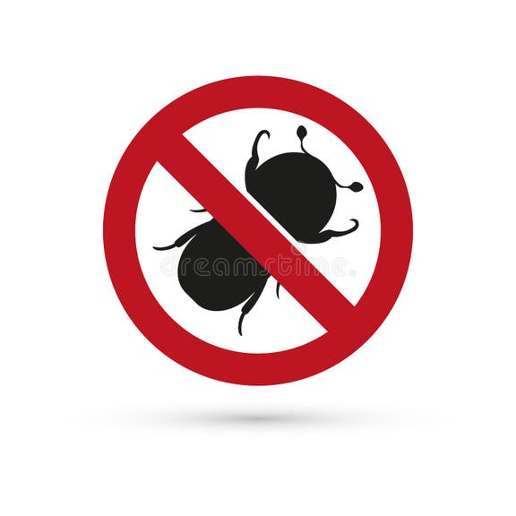 Insect stop sign stock vector. Illustration of element - 141622914