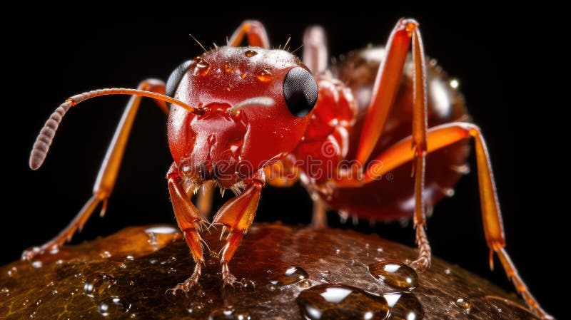 Insect tropical fire ant stock illustration. Illustration of resilience ...