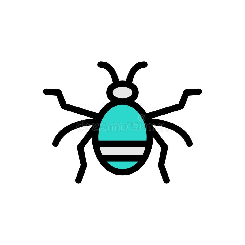 Insect stock vector. Illustration of vector, virus, outline - 212378879