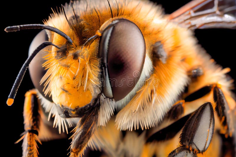 Insect Wasp Maro Close-up. Generative AI, Generative, AI Stock ...