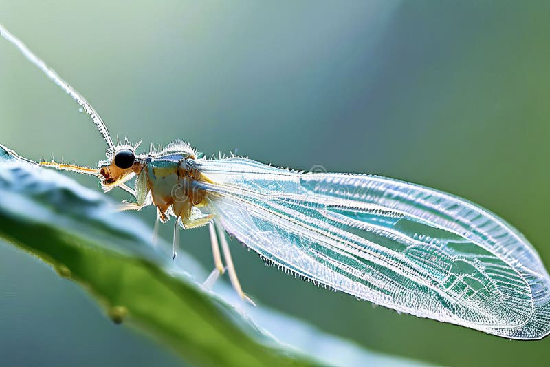 Insect Wing Delicate Translucent Structures with Intricate Micro Stock ...