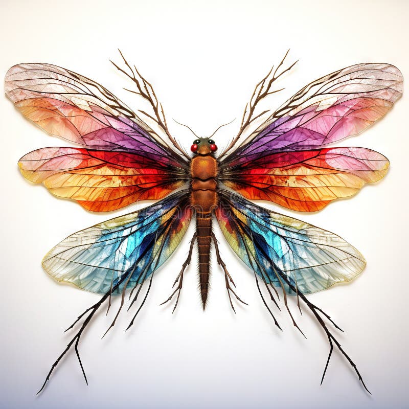 Insect wings of fly stock illustration. Illustration of alone - 293688677