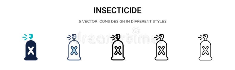 Insecticide Icon in Filled, Thin Line, Outline and Stroke Style. Vector ...