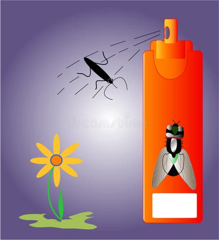Insecticide insects stock vector. Illustration of incommodious - 9953276