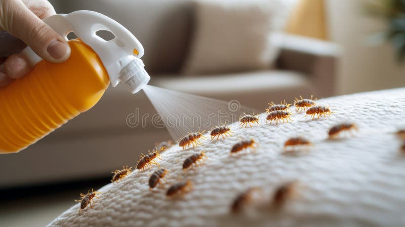 Insecticide Spray is Used for Bed Bug Control in Residential Pest ...