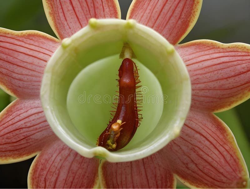Insectivorous Plants, Nepenthes Stock Illustration - Illustration of ...