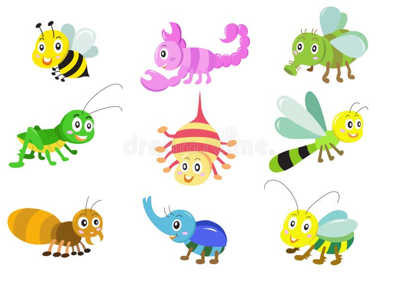 Insect cartoon stock vector. Illustration of insect, painting - 20111136