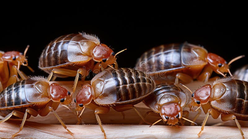 Insects Bed Bug White Background Stock Illustration - Illustration of ...