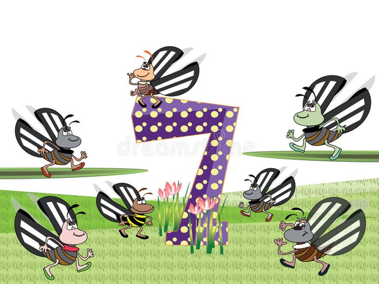 Number Insects Stock Illustrations – 517 Number Insects Stock ...