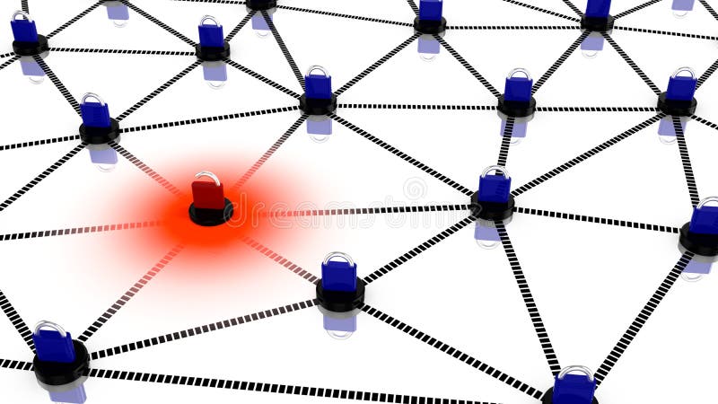 Insecure Network Concept Illustration Stock Illustration - Illustration ...