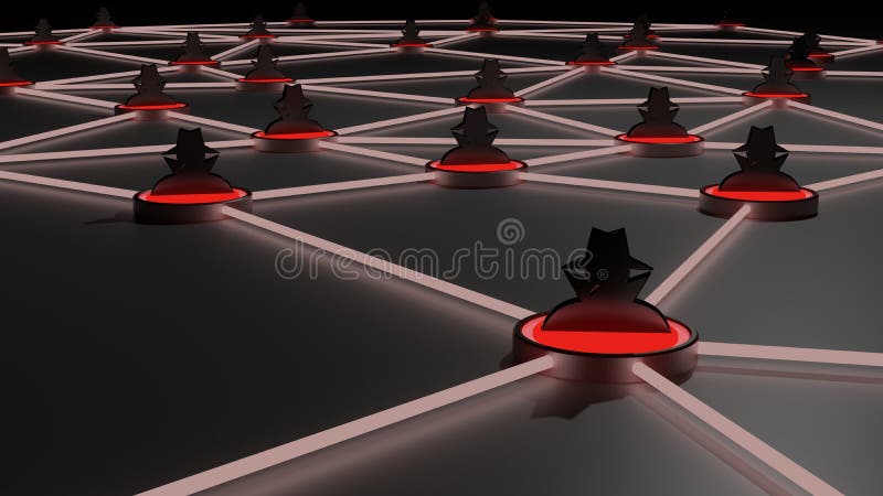 Insecure Network Concept Illustration Stock Illustration - Illustration ...