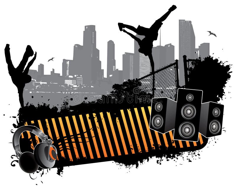 Insegna di break-dance illustrazione vettoriale. Illustrazione di ...