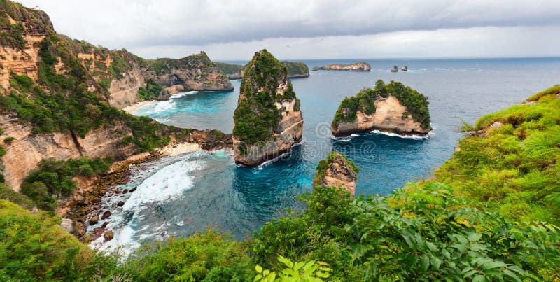 Nusa-penida Inseln Bali Indonesien Stockbild - Bild von strand ...