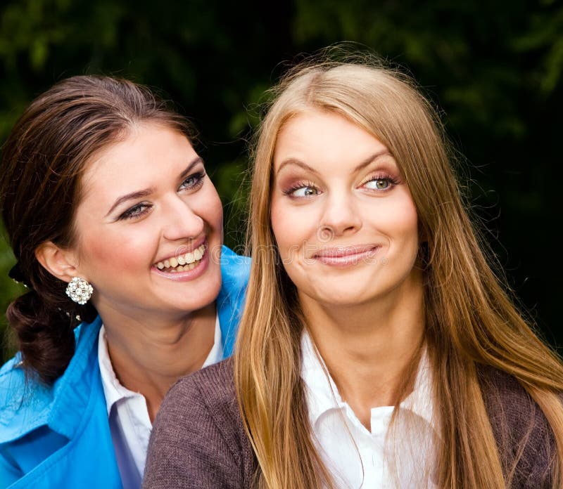 We are Inseparable Lovely Girlfriends Stock Image - Image of embracing ...