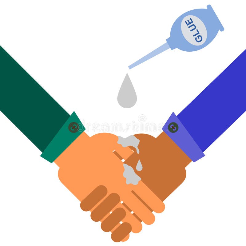 Inseparable partnership stock illustration. Illustration of metaphor ...