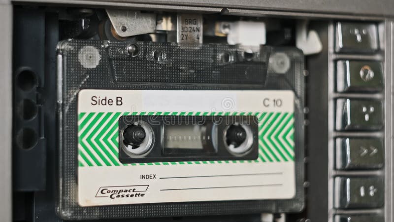 Insert VHS Cassette into VCR Video Player Stock Footage - Video of ...