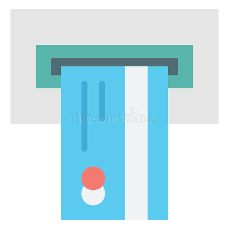 Insert Card Line Style Icon Stock Vector - Illustration of ecommerce ...