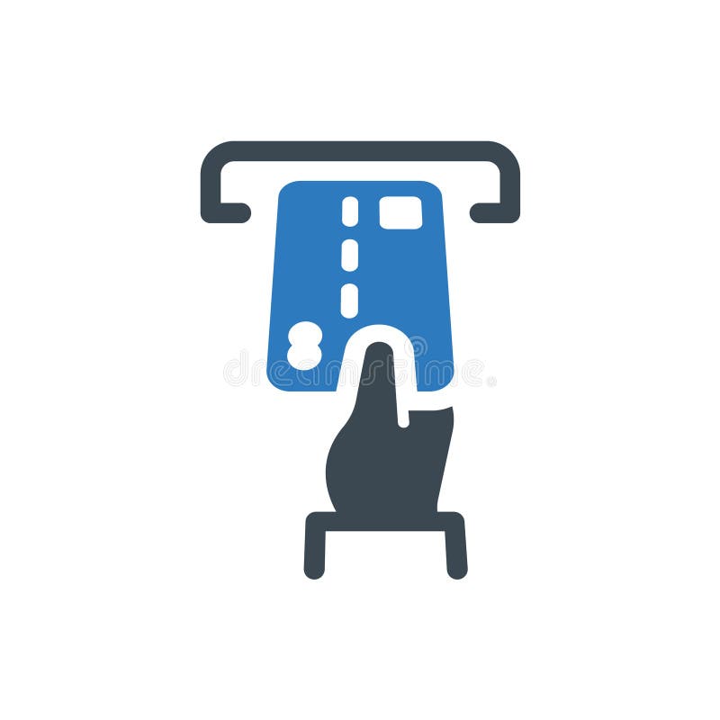 Insert card symbol stock vector. Illustration of silhouette - 37667544