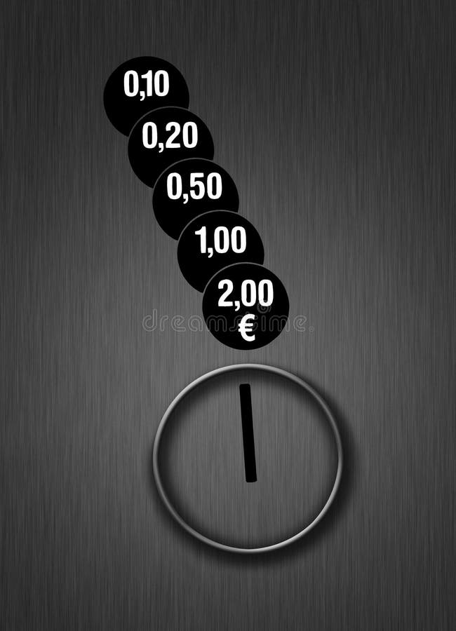 Insert coin stock illustration. Illustration of symbol - 28141015