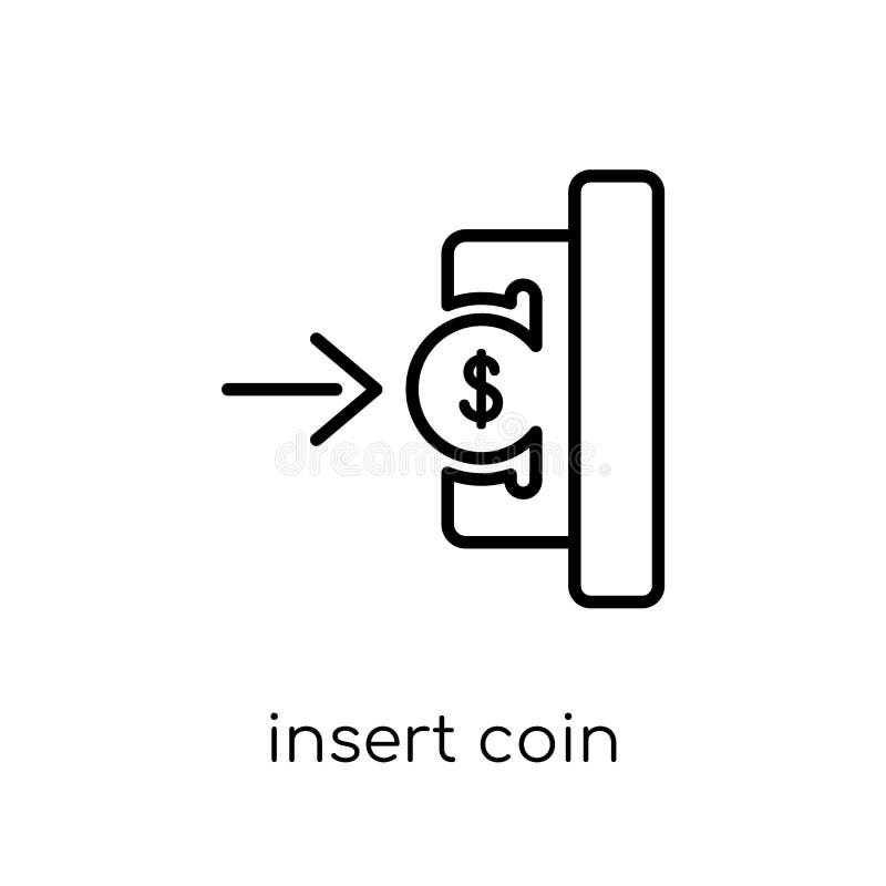 Coin Icon. Trendy Flat Vector Coin Icon on White Background from Stock ...