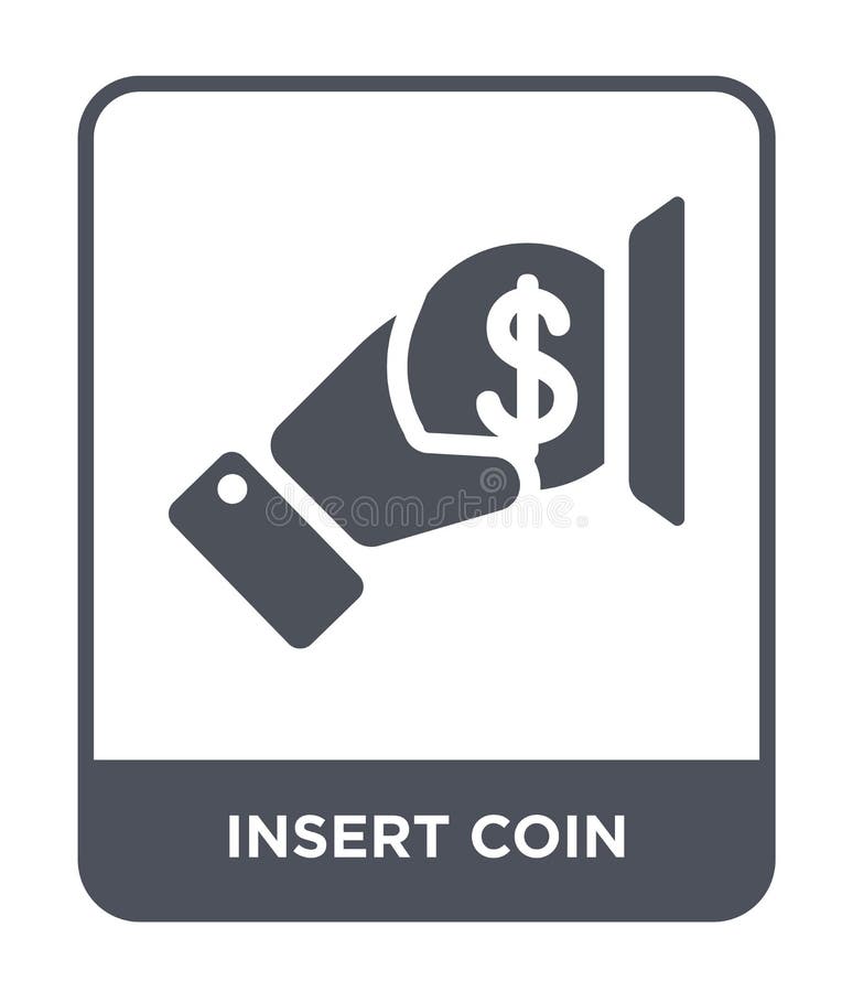 Insert the coin stock vector. Illustration of sign, quarters - 2398346