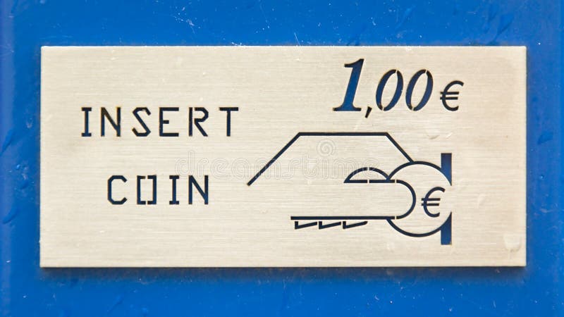 Insert Coin Slot $0. 50 in Quarters Stock Photo - Image of business ...