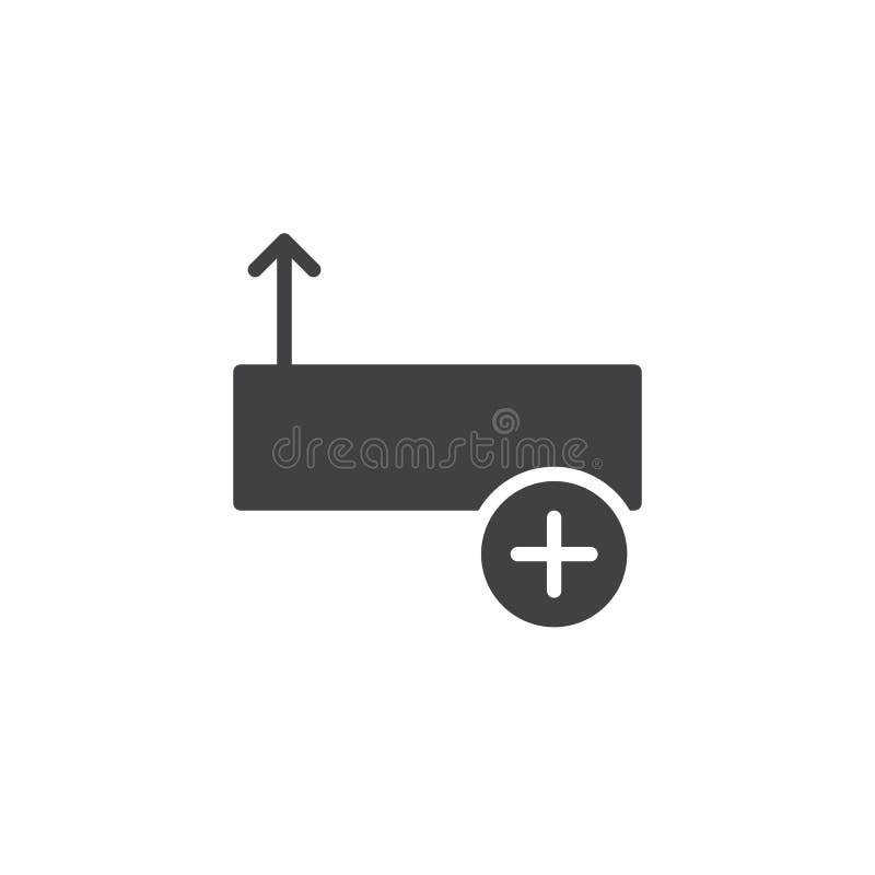 Insert Column Row Icon Vector Stock Vector - Illustration of button ...