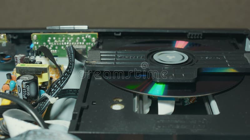 Insert a Disc into a DVD Player 2 Stock Video - Video of equipment ...