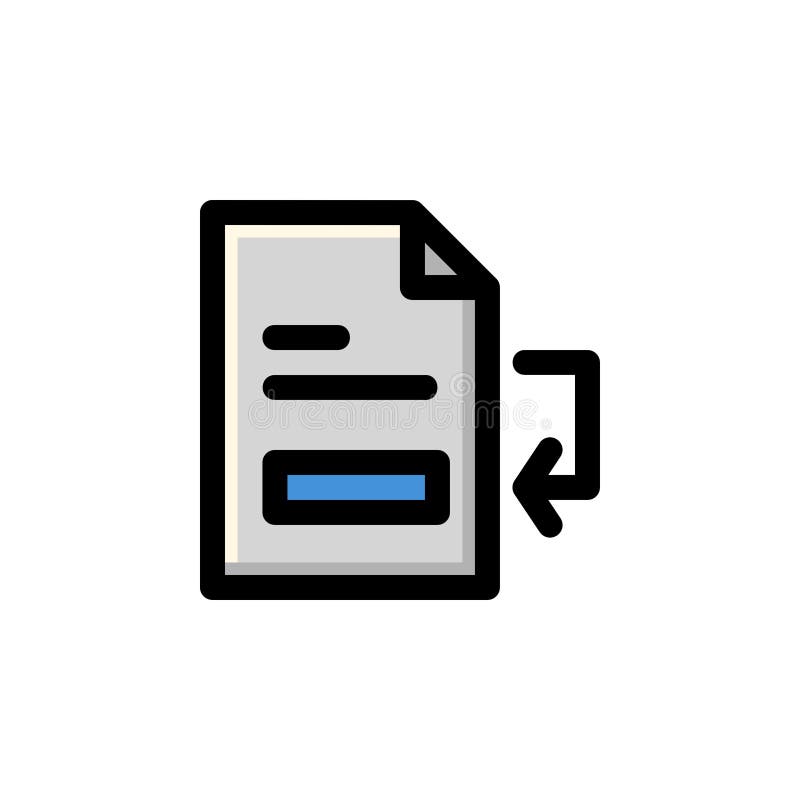 Insert Footnote Document Icon Stock Vector - Illustration of paper ...