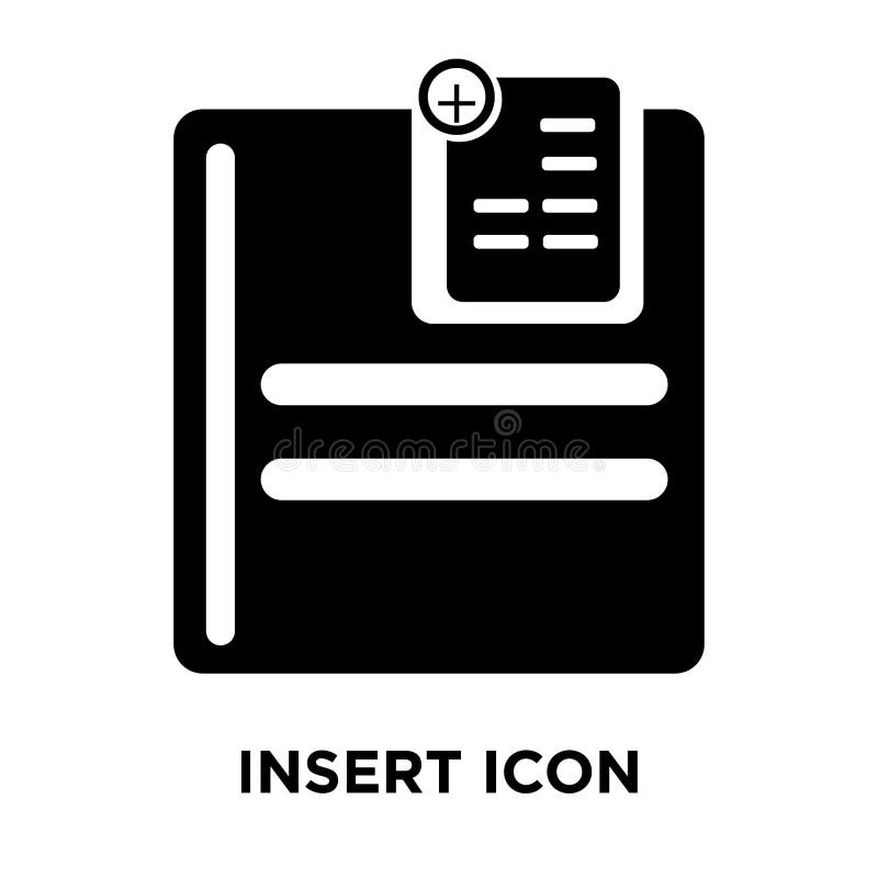 Insert Concept Vector Linear Icon Isolated on Transparent Background ...