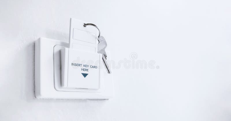 Insert Key Card for Access System Stock Photo - Image of lock ...