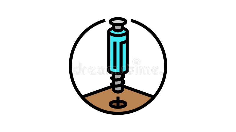 Insert Furniture Dowel Assembly Furniture Color Icon Animation Stock ... Insert Furniture Dowel Assembly Furniture Color Icon Animation Stock ...