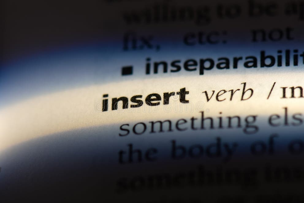 Insert stock image. Image of writing, isolated, book - 126531353