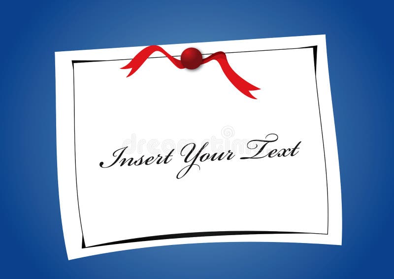 Inserte su texto stock de ilustración. Ilustración de insert - 7842393