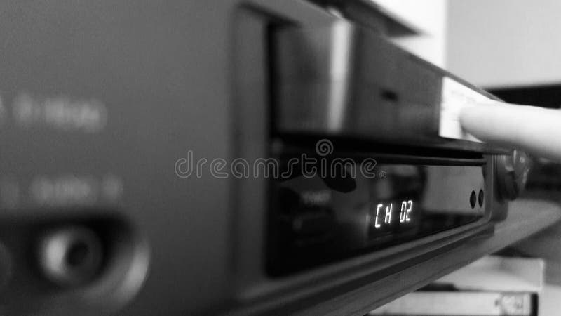 Inserting a Videotape in a Vhs Video Stock Footage - Video of device ...