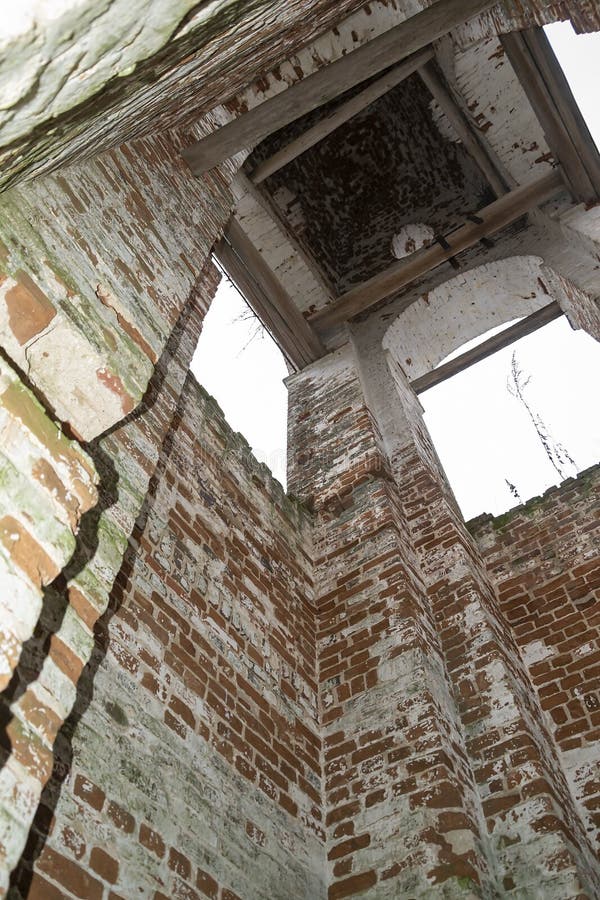 Inside an Abandoned Bell Tower Stock Image - Image of grunge, history ...