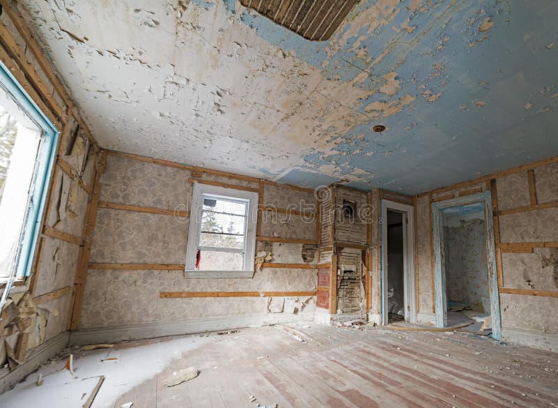 Inside an abandoned house stock photo. Image of inside - 198737860
