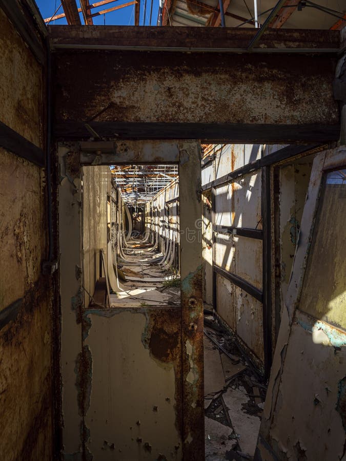 Inside an Abandoned NATO Military Base Stock Image - Image of building ...
