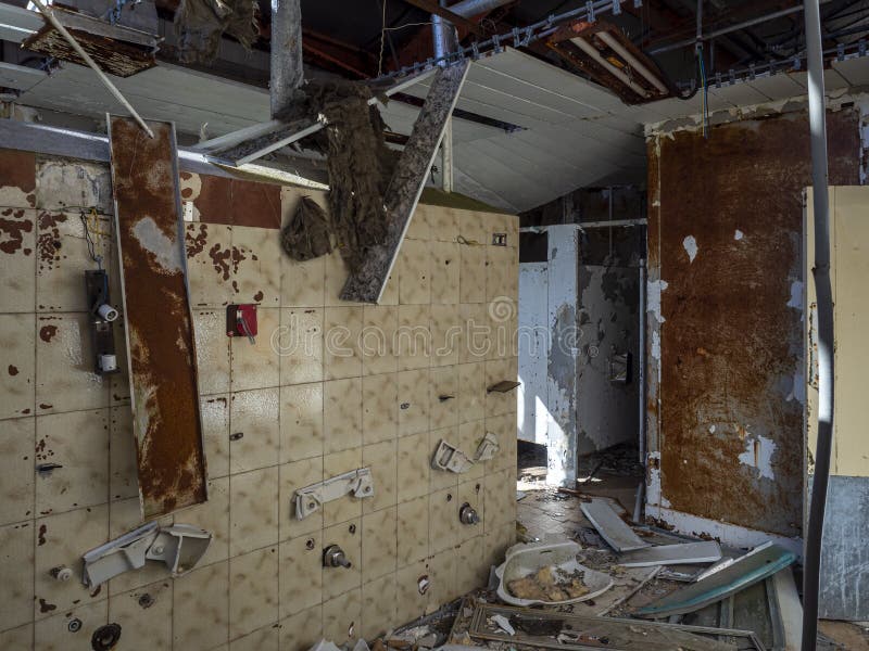 Inside an Abandoned NATO Military Base Stock Image - Image of building ...