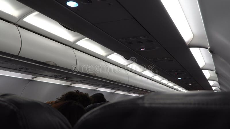 Airplane at Night, Headlights on Stock Footage - Video of headlight ...