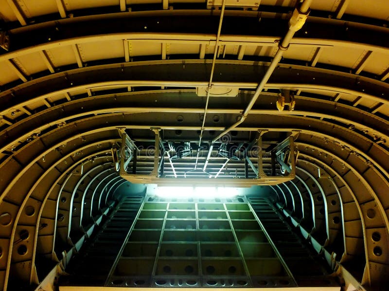 The Inside of an Airplane is Shown with a Lot of Empty Space Stock ...