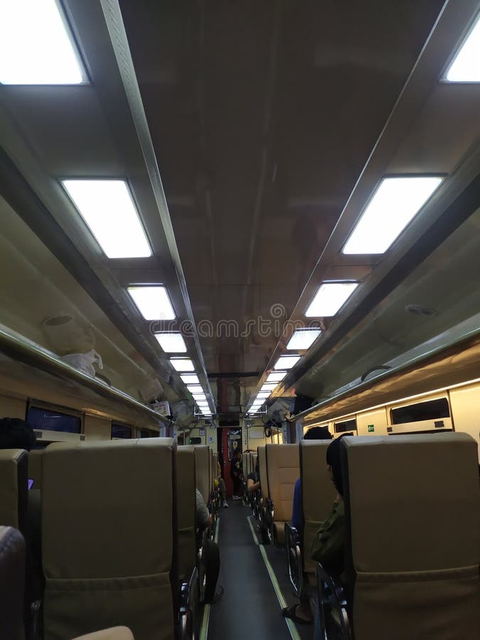 Inside Airport Train of Yogyakarta International Airport Stock Image ...