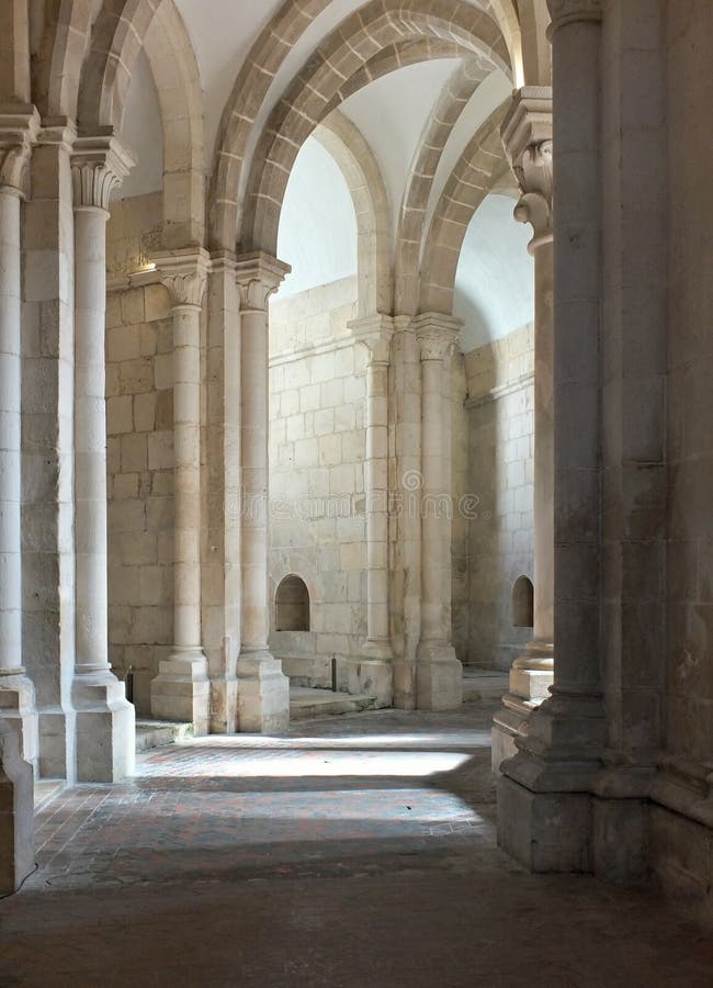 Inside of the Alcobaca Monastery, Centro - Portugal Editorial ...