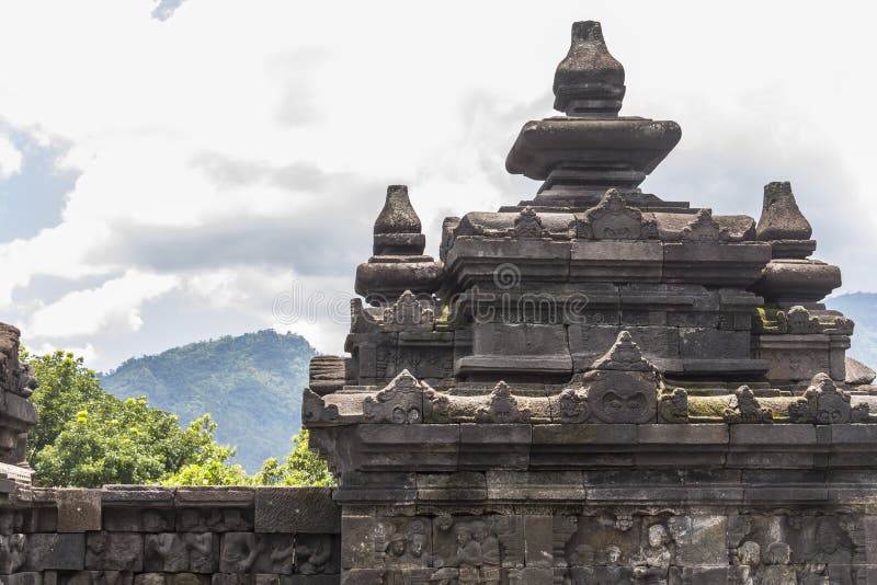 Inside Ancient Borobudur Temple Stock Photo - Image of blue, asia: 70787702