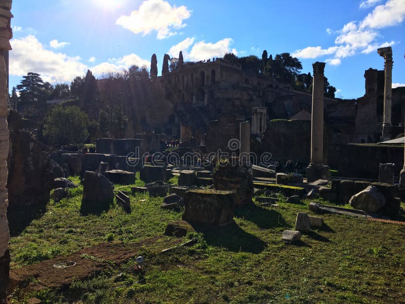 Roman Forum in Rome stock photo. Image of italian, explore - 179638364